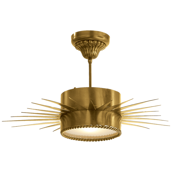 Soleil Medium Semi-Flush – The Fox Group